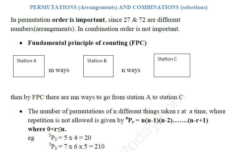 Cbse Class 11 Mathematics Permutations And Combinations Assignment Set C